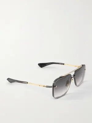 Dita Mach-six Aviator-style Sunglasses - Gray
