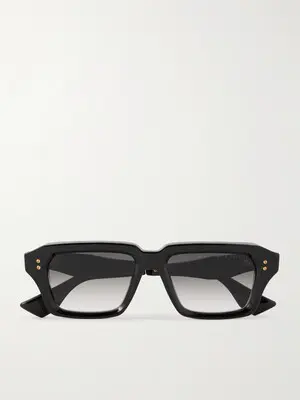 Dita Detron Square-frame Sunglasses - Black