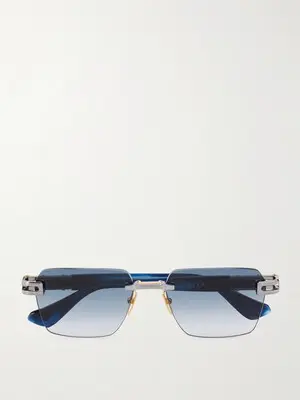 Dita Meta-evo One Square-frame Sunglasses - Blue