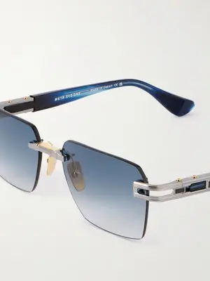 Dita Meta-evo One Square-frame Sunglasses - Blue