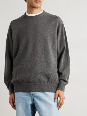 ORSLOW Wool Crewneck Sweater - Brown