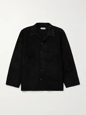 BODE Suede Overshirt - Black
