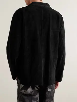 BODE Suede Overshirt - Black
