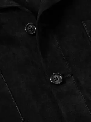 BODE Suede Overshirt - Black