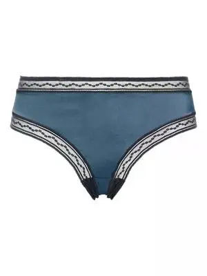 ERES Rêveur Lace-trimmed Thong - Blue