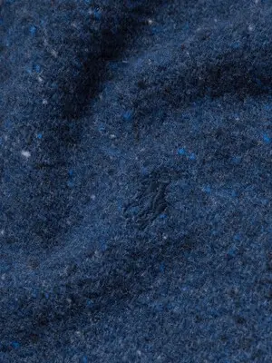 Polo Ralph Lauren Logo-embroidered Fringed Wool-blend Scarf