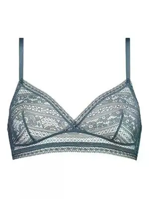 ERES Intriguée Lace-trimmed Triangle Bra - Blue