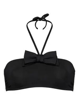ERES Satin Bandeau Bikini Top - Black