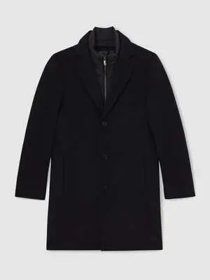 REISS Wool-blend Overcoat