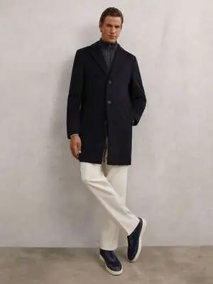REISS Wool-blend Overcoat