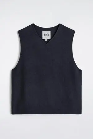 Cos Double-faced Wool V-neck Tank