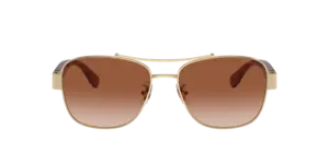 COACH Pilot Sunglasses - Shiny Light Gold