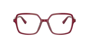 JIMMY CHOO Square Eyeglasses - Opaline Cranberry