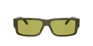 DIESEL® Rectangle Frame Sunglasses - Green