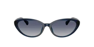 Ralph Lauren Butterfly Frame Sunglasses - Dark Transparent Blue