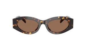 Tory Burch Sunglasses With Oval Frame - Brown Tortoise