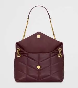 Saint Laurent Small Puffer Shoulder Bag - Red