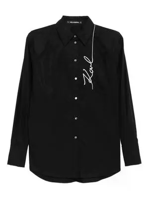Karl Lagerfeld Curved Hem Shirts For Women