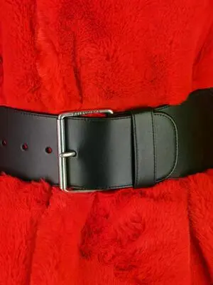 Balenciaga Belted Faux Fur Jacket