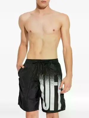 Off-White Logo-print Drawstring Swim Shorts