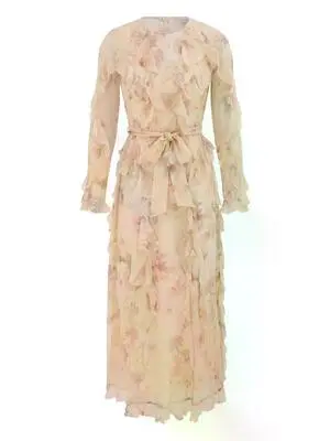 Zimmermann Hypnotic Frill Ruffled Maxi Dress