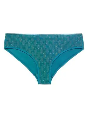 Marlies Dekkers Patterned-jacquard Briefs - Blue