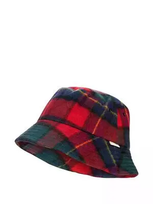 Aimé Leon Dore Plaid Wool Bucket Hat - Red