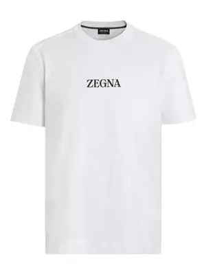Zegna Logo-detail T-shirt - White