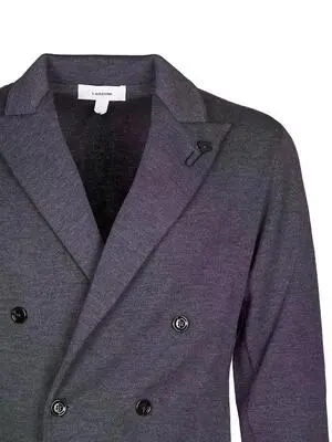 LARDINI Double-breasted Knitted Blazer