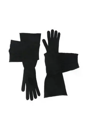 Moschino Wool Gloves - Black