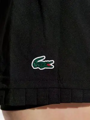 Lacoste Logo-appliqué Pleated Shorts