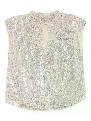 Karl Lagerfeld Sequined Sleeveless Blouse