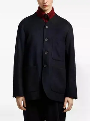 Emporio Armani Buttoned Patch-pocket Jacket