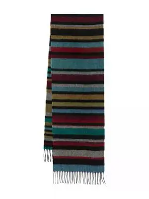 Paul Smith Striped Scarf - Blue