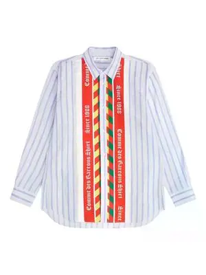 Comme Des Garçons Striped Logo Shirt