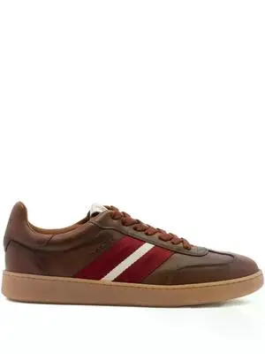 Bally Stripe-detailing Leather Sneakers - Brown