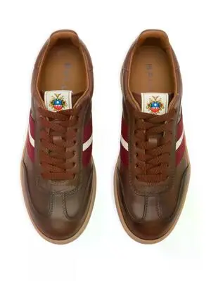 Bally Stripe-detailing Leather Sneakers - Brown