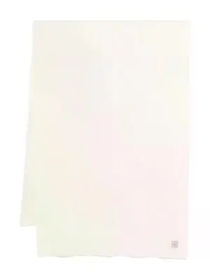 TOTEME Monogram-print Scarf - White