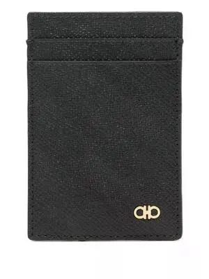FERRAGAMO Logo-plaque Wallet - Black