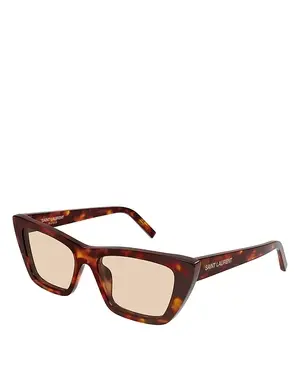 Saint Laurent Brown Cat Eye Sunglasses