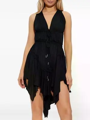 Dsquared2 Lace-up Ruffled Dress