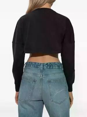 Palm Angels Long-sleeve Crop Top