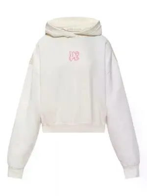 Palm Angels Cropped Sweatshirts Hoodies For Women