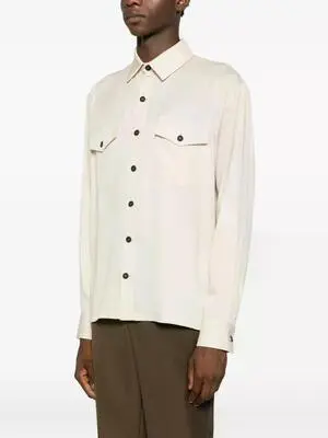NOTRAINPROOF Flap-pocket Shirt - Neutrals