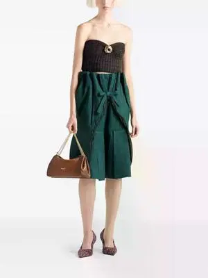 Prada Ribbed Bandeau Top