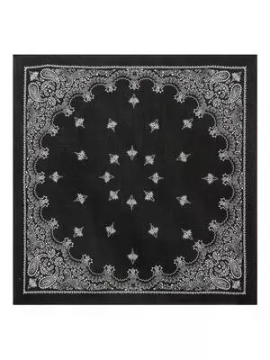 Destin Paisley-print Scarf - Black