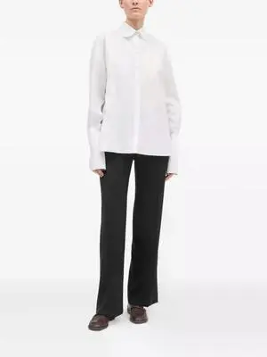 Mark Kenly Domino Tan Priska Wool Trousers