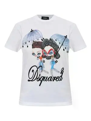 Dsquared2 Printed T-shirt - White