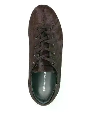 Paloma Wool Brushed-effect Lace-up Sneakers