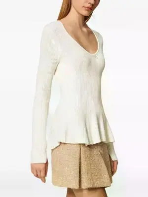 TWINSET Ribbed Knit Sweater